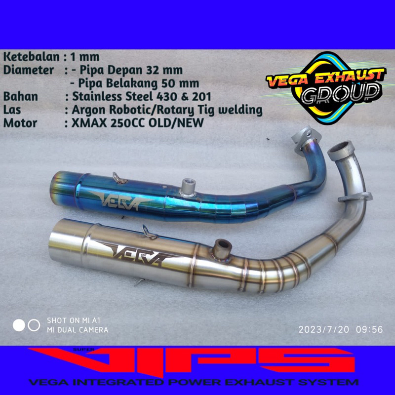 Jual leher knalpot racing inlet 50 YAMAHA XMAX 250CC /T-MAX/XMAX 300CC ...
