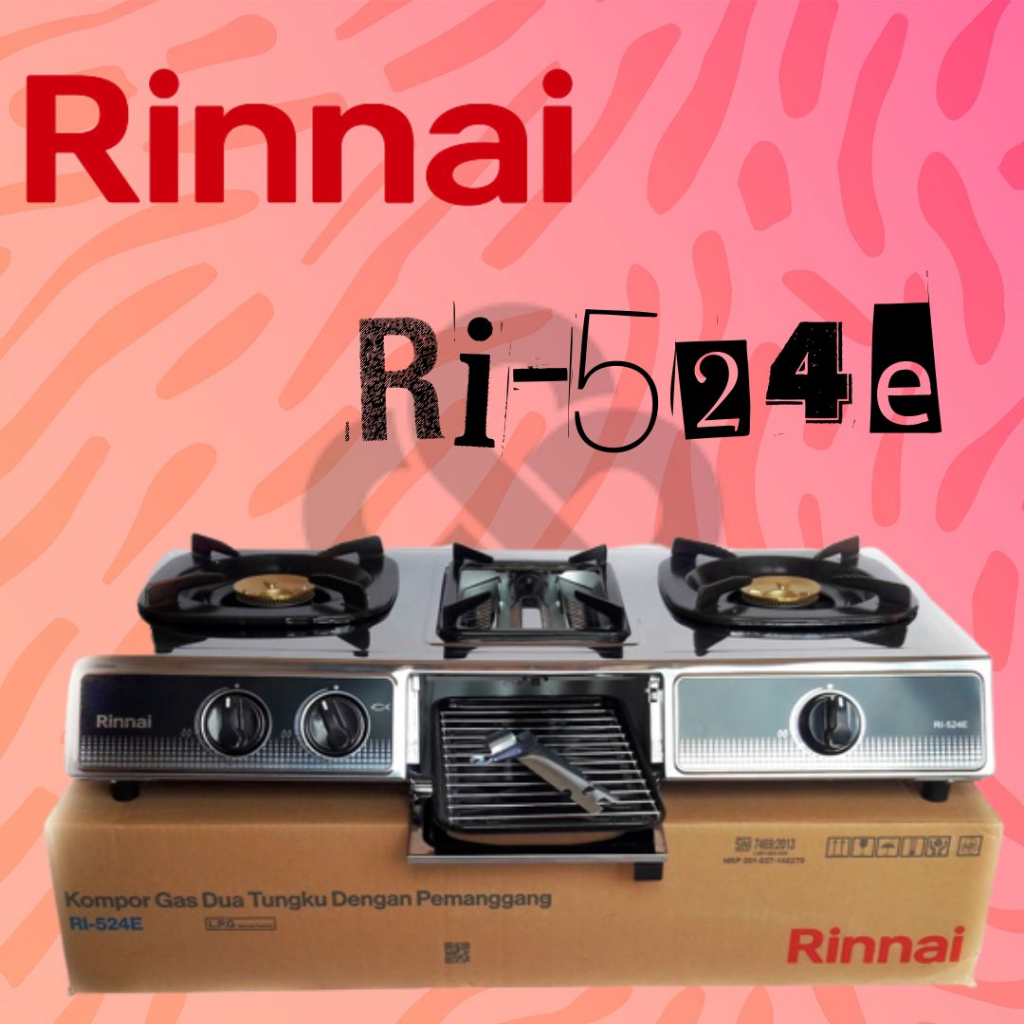 Jual Rinnai Kompor Gas RI-524E Panggangan Grill Pan | Shopee Indonesia