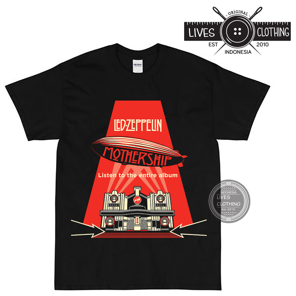 Jual KAOS PREMIUM BAND LED ZEPPELIN MOTHERSHIP BALLON | Shopee Indonesia