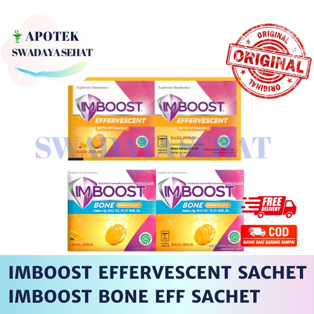 Jual IMBOOST EFFERVESCENT WITH VITAMIN C - IMBOOST BONE Sachet Isi 2 ...