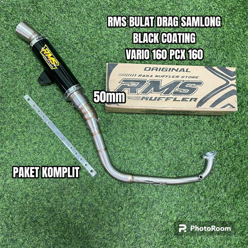 Jual KNALPOT VARIO 160 PCX 160 COBRA SAMLONG RMS MUFFLER BLACK COATING ...