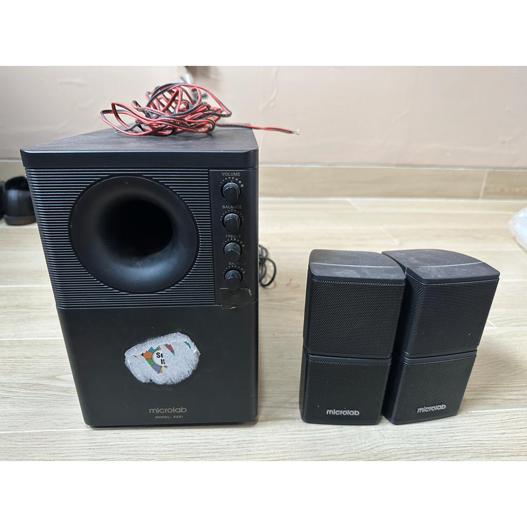 Jual Speaker aktif 2.1 Microlab X221 (SECOND) | Shopee Indonesia