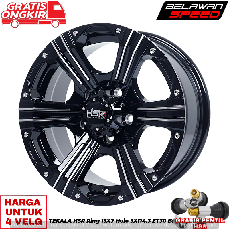 Jual PELEK MOBIL OFFROAD PELEK MODIFIKASI RING 15 HSR TEKALA PCD 5X114 ...
