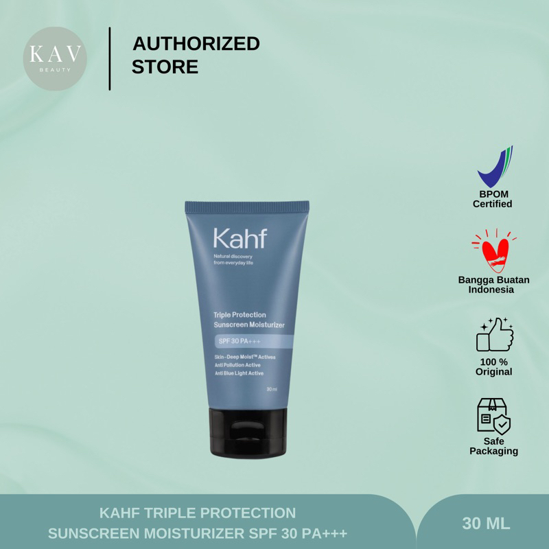 Jual Kahf Triple Protection Sunscreen Moisturizer SPF 30PA+++ | Shopee ...