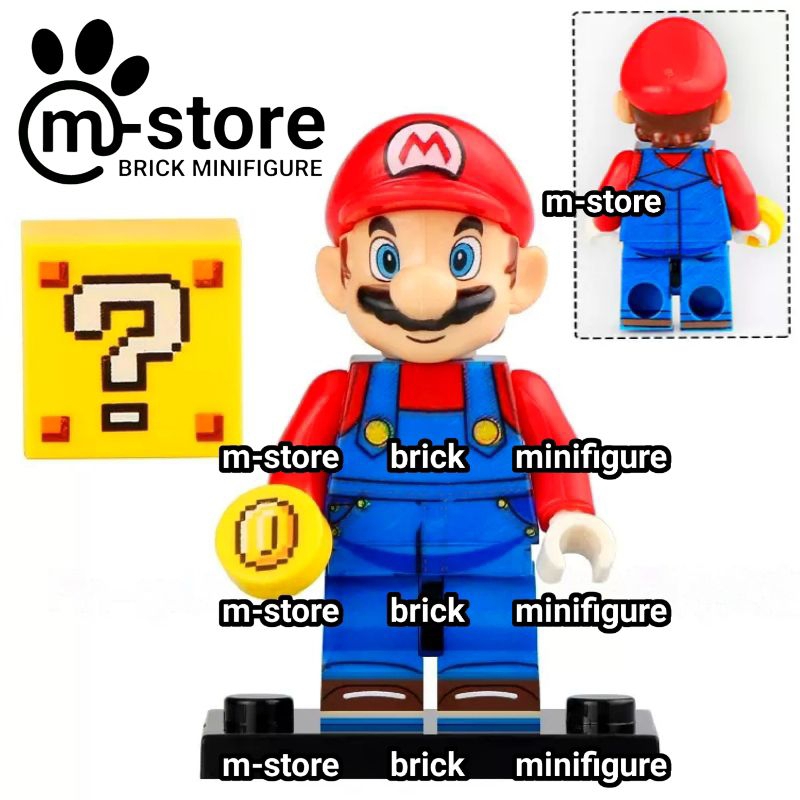 Jual brick super mario bros mini toy figure | Shopee Indonesia