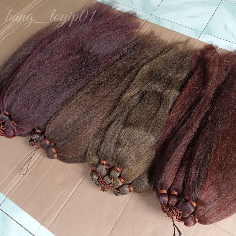 Jual Rambut sambung / cemara tanpa tulang /antol panjang 70cm | Shopee ...