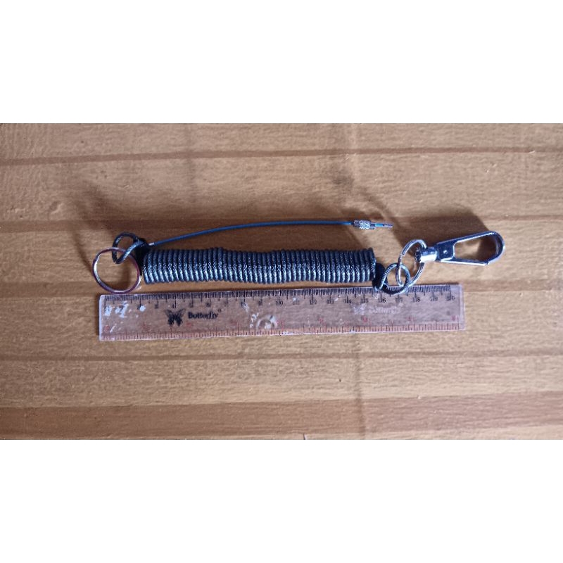 Jual spiral wire sling baja lapis karet pengaman benda jatuh tali kunci ...