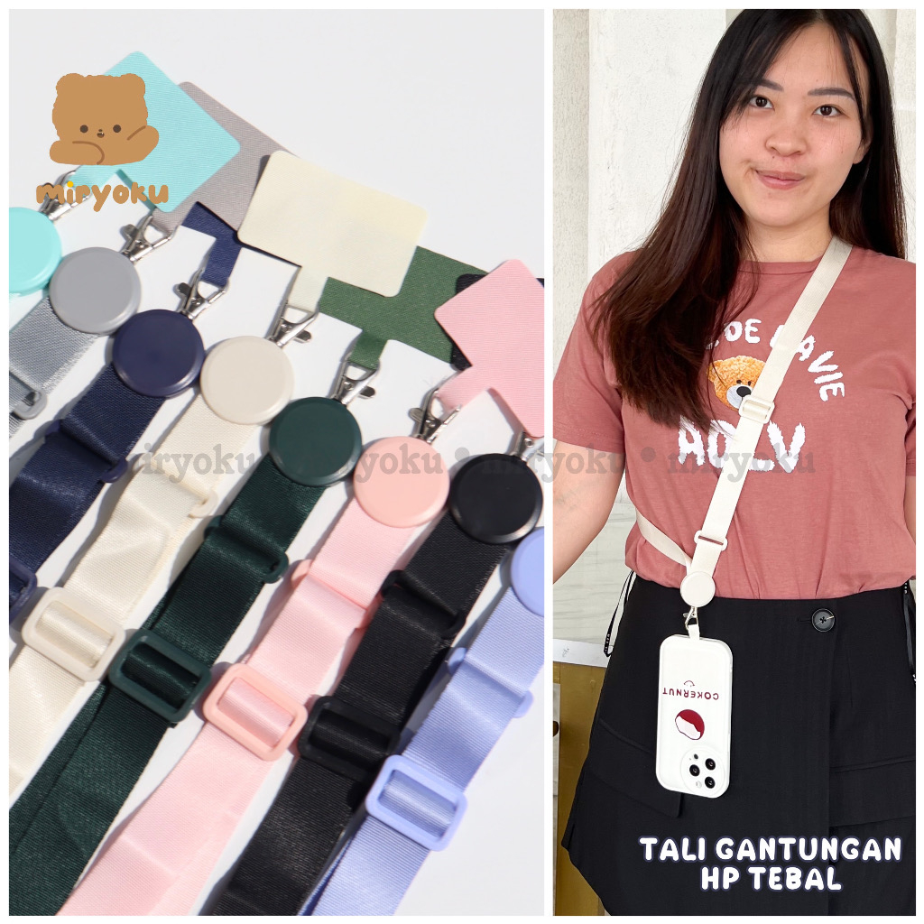 Jual MIRYOKU Tali Gantungan Hp Lebar Tali Lanyard Strap Hp Tali ...