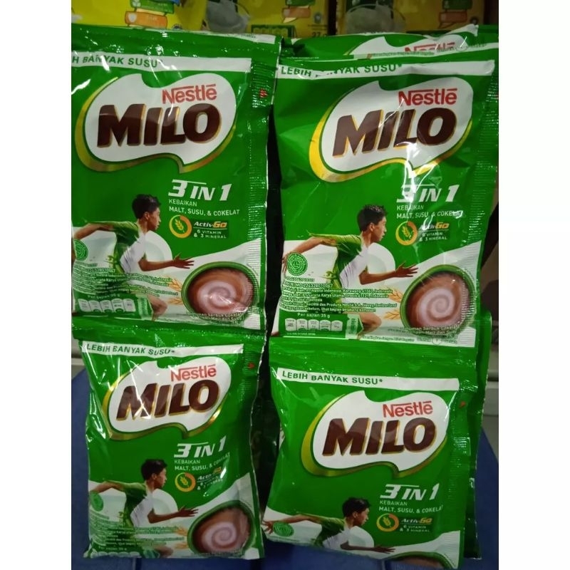 Jual Milo ActivGo 3 in 1 Sachet Renceng (34grx10pc) | Shopee Indonesia