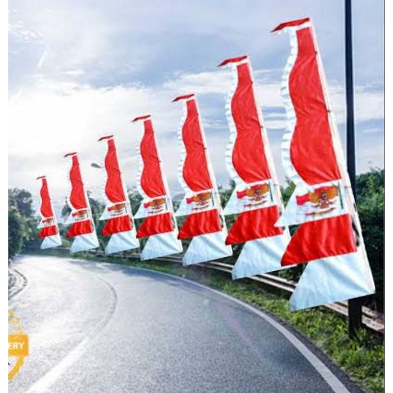 Jual Grosir umbul umbul bendera Indonesia merah putih garuda 5 / 4 / 3 ...