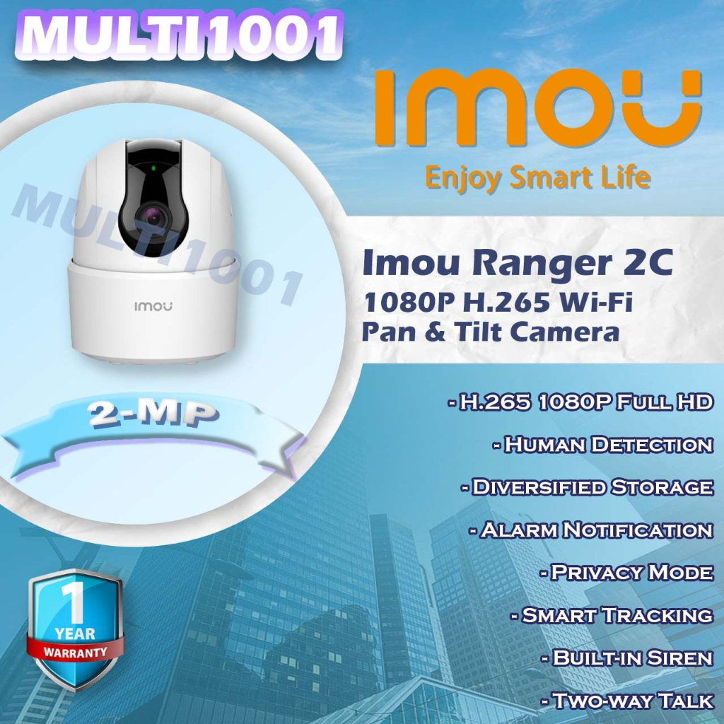 Jual Wifi Camera Imou Ranger 2C FHD 1080P Two Way Talk / Built-in Siren ...
