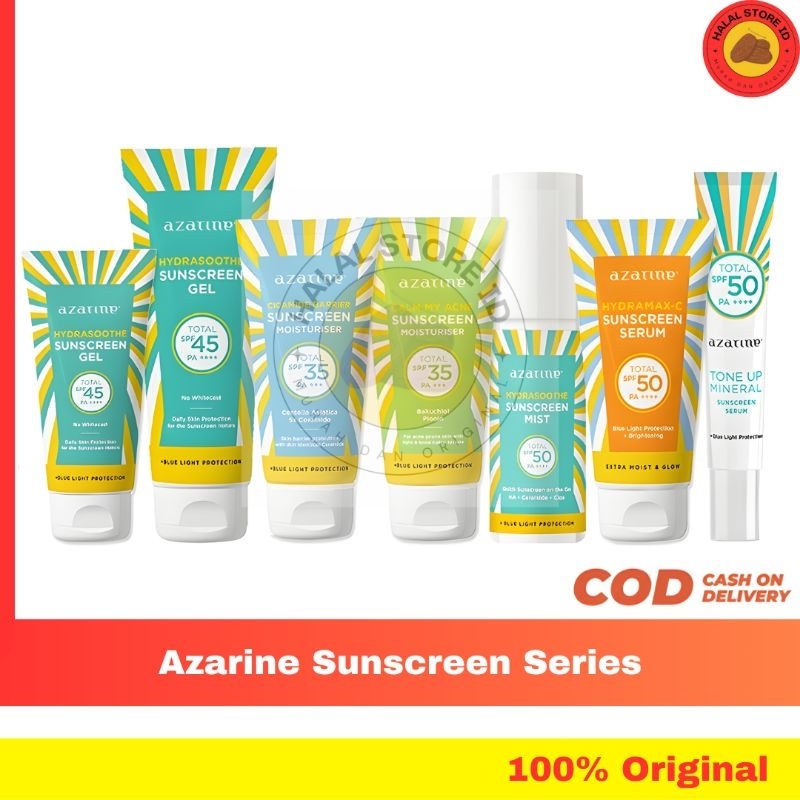 Jual Azarine Hydrasoothe Sunscreen Gel SPF 45 PA ++++ / Azarine ...