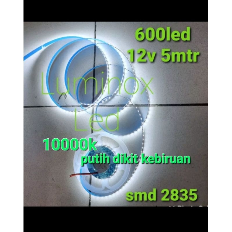 Jual led strip cool white 2835 indoor 600led / drop ceiling 120led ...