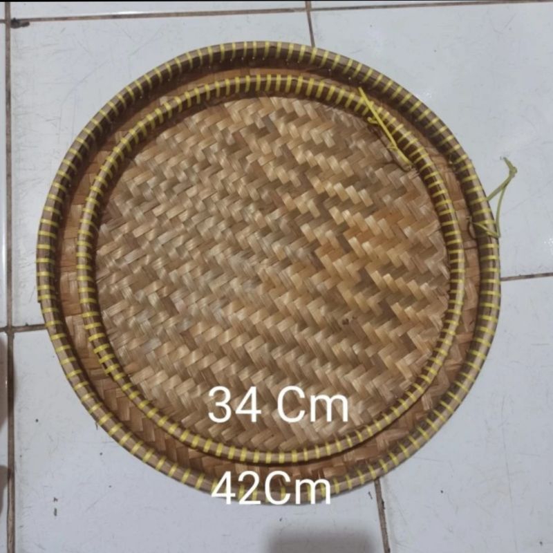 Jual Tampah Bambu jawa ukuran kecil/ Tampah bambu kuat dan rapih ukuran ...