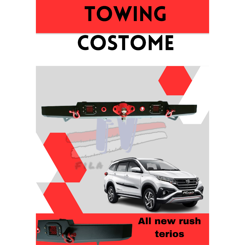 Jual Rear Bumper Towing Pelindung Bumper Belakang Mobil Toyota All New ...