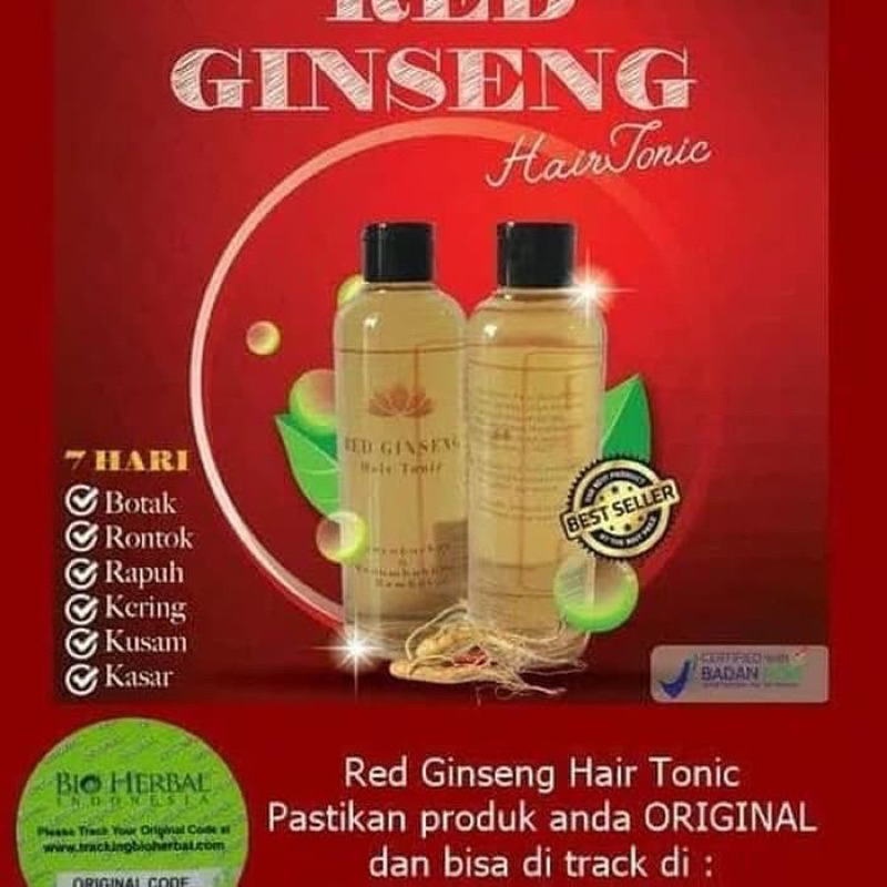 Jual Bio Herbal Red Ginseng Hair Tonic Shampoo Penyubur Rambut | Shopee ...