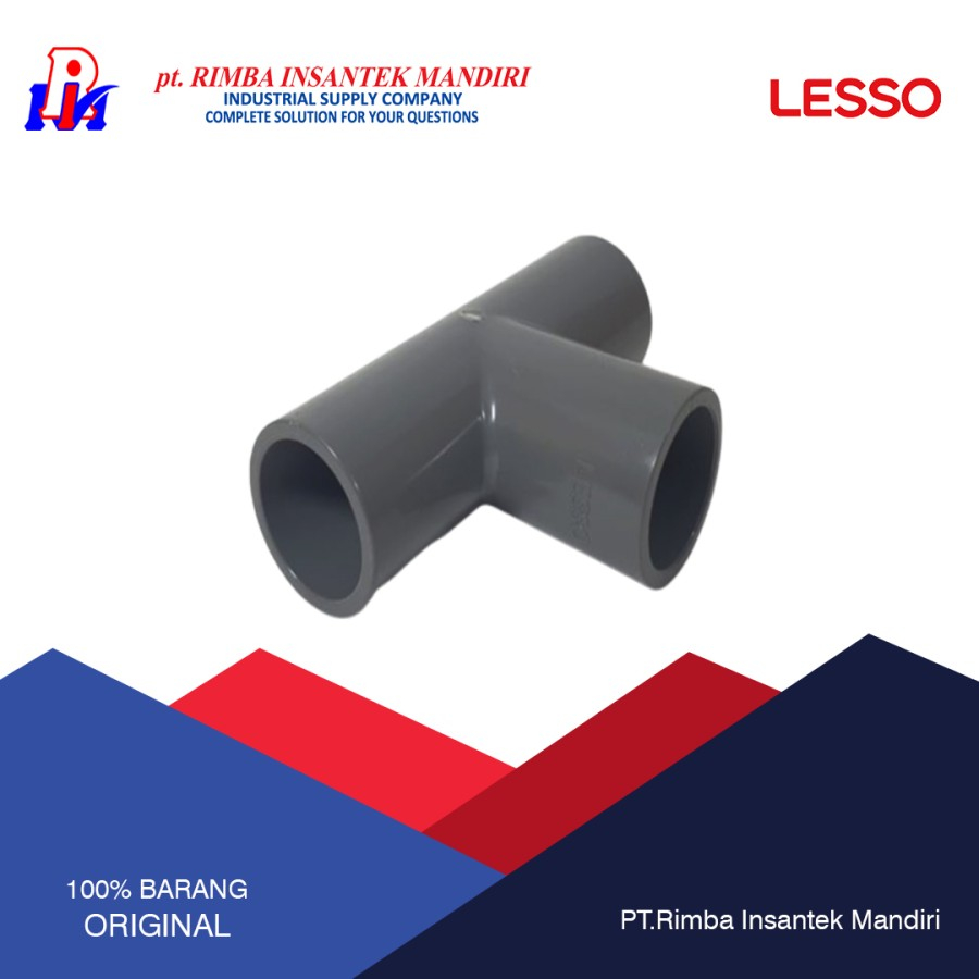 Jual Tee PVC Lesso AW 1/2 inch Equal Tee Fitting Sambungan Pipa Pvc | Shopee Indonesia
