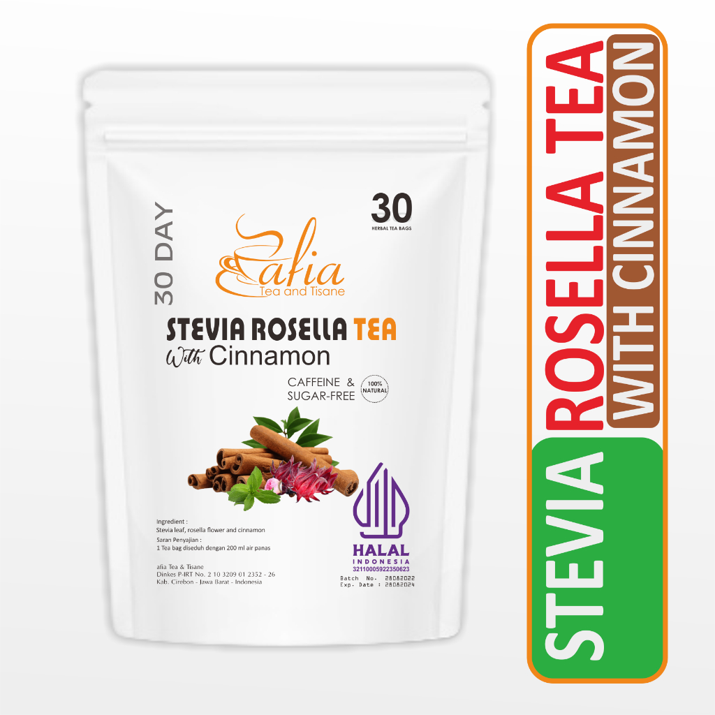 Jual STEVIA ROSELLA WITH CINNAMON ( 30 TEA BAG ) | Shopee Indonesia