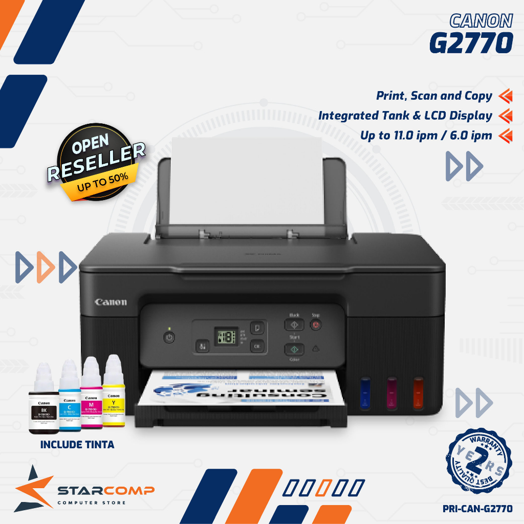 Jual Printer Canon Pixma G2770 G 2770 Print Scan Copy | Shopee Indonesia