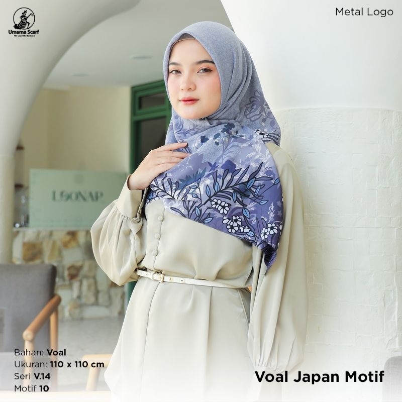 Jual Jilbab Segitiga Voal Japan Motif Ori Umama | Shopee Indonesia