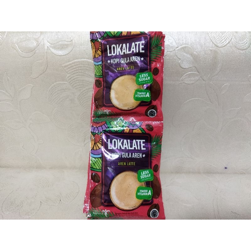 Jual LOKALATE KOPI GULA AREN RENCENG ISI 10 SACHET / KOPI GULA AREN ...