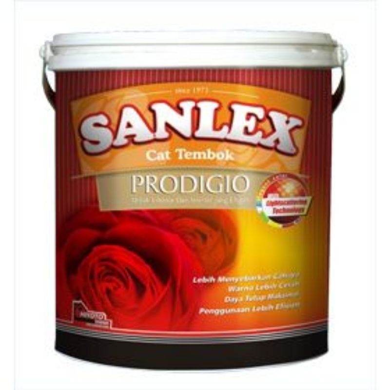 Jual SANLEX Prodigio Cat Tembok Dinding 5kg Berbagai Varian Warna Kuat ...