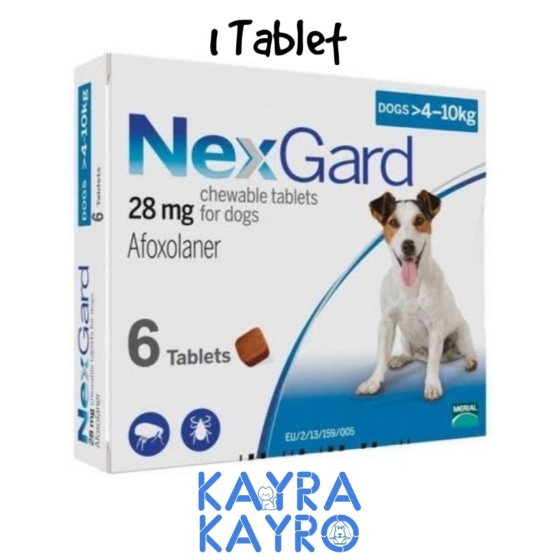 Jual NexGard Chewable Tablets for Dog (4-10 kg) 1 Tablet - Obat Anti Kutu & Demodex Anjing ...