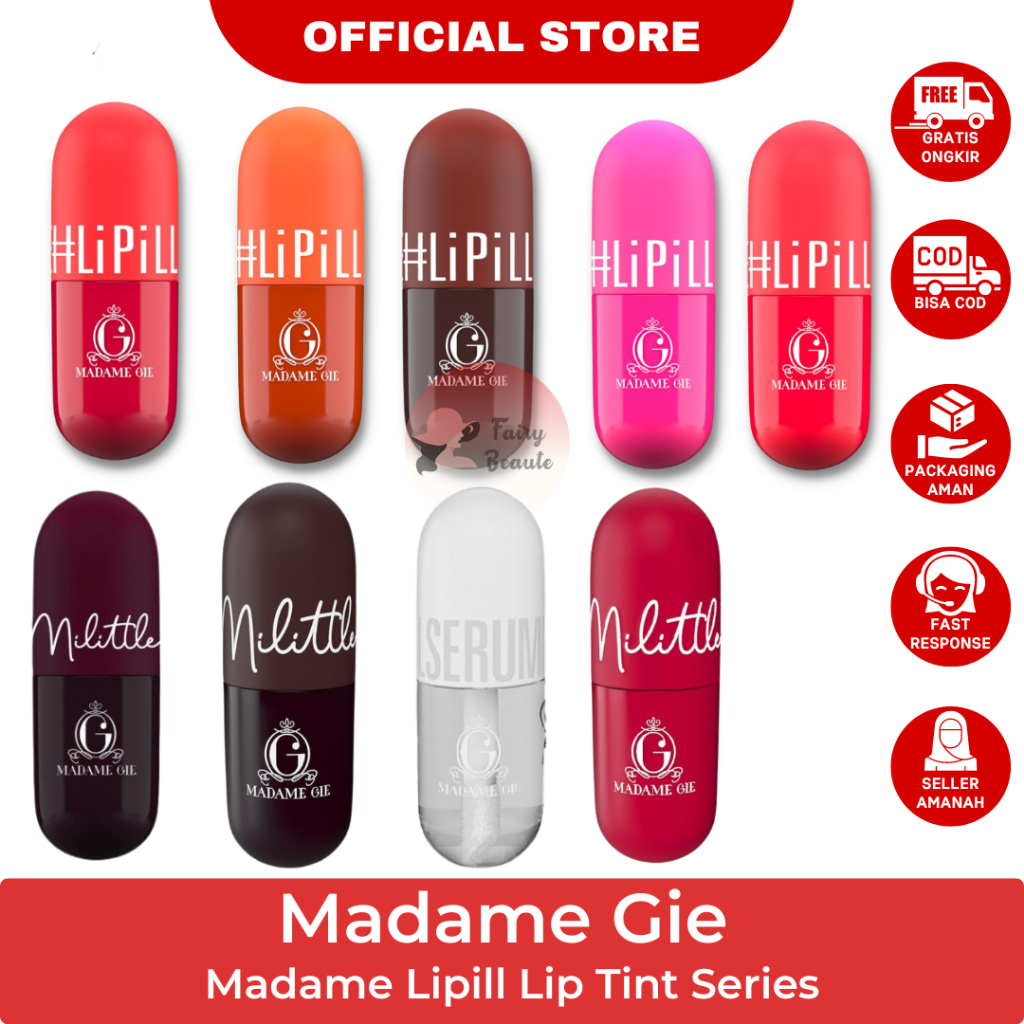 Jual Madame Gie Madame LiPill MakeUp Lip Tint - Butterscotch Cotton ...