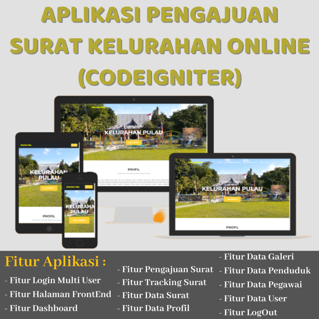 Jual Aplikasi Pengajuan Surat Online Berbasis Web (Codeigniter) | Shopee Indonesia