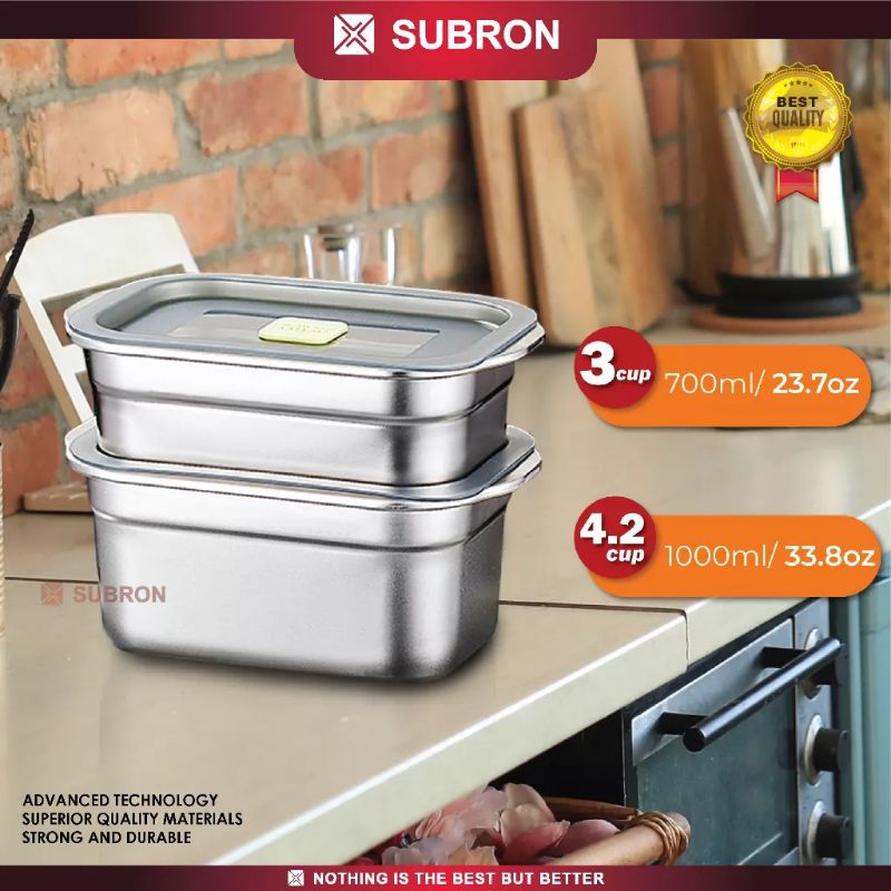Jual Subron Food Storage FKB2-01 2in1 (Kapasitas 700ml/1000ml ...