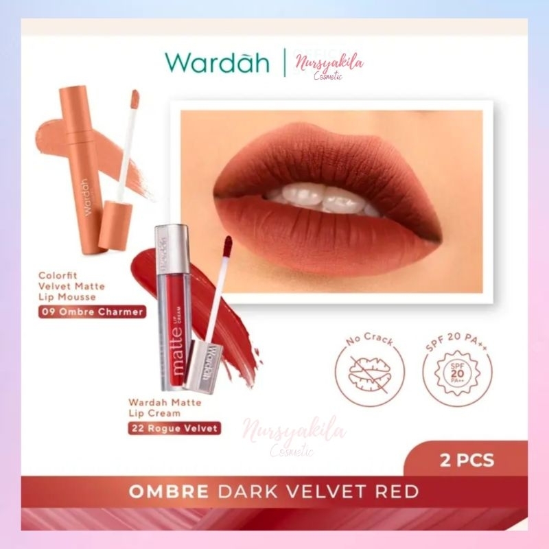 Jual Paket Ombre Lips Wardah ( 2pcs ) - Lipstick | Lipcream Exclusive | Colorfit Last All Day ...