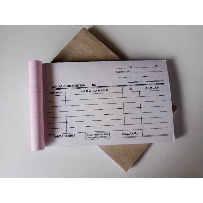 Jual NOTA KOSONG, BON KOSONG, FAKTUR KOSONG TANPA KOP | Shopee Indonesia