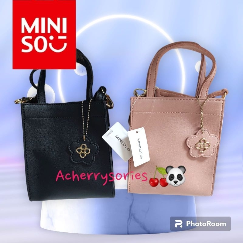 Jual Miniso New Minimalist Flower Handbag Crossbody Bag | Shopee Indonesia