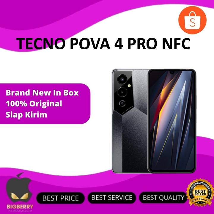 Jual TECNO POVA 4 PRO NFC 8/128/256 GB RAM 8GB 256GB 128GB GARANSI ...