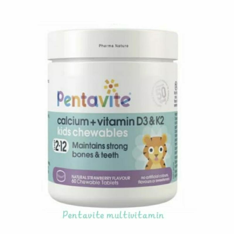 Jual Pentavite multivitamin D3 dan K2 chewable | Shopee Indonesia