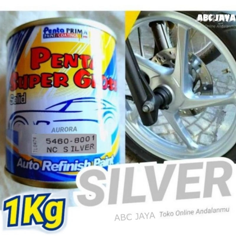 Jual Cat Duco Penta Super Gloss 5460-8001 NC Silver Gloss 1Kg Silfer ...