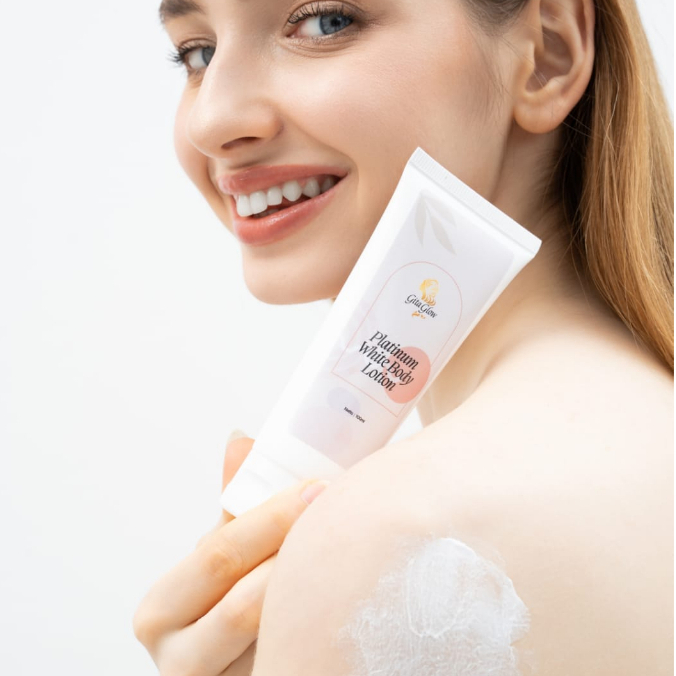 Jual Platinum White Body Lotion whitening lotion GITAGLOW pemutih bpom lotion glutathione ...