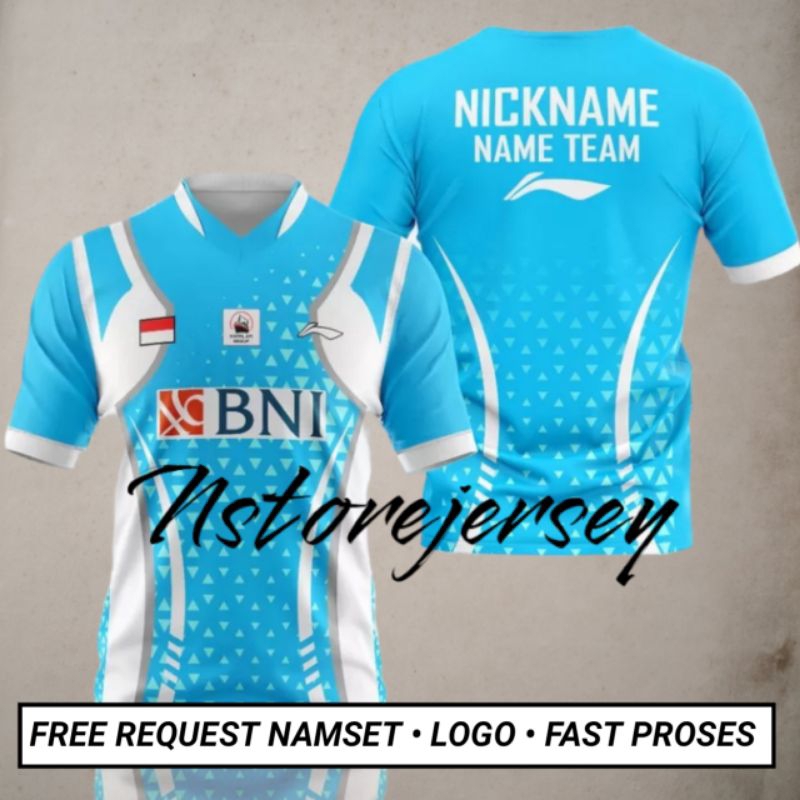 Jual JERSEY BADMINTON INDONESIA LINING ALL ENGLAND FREE CUSTOM NAMSET ...