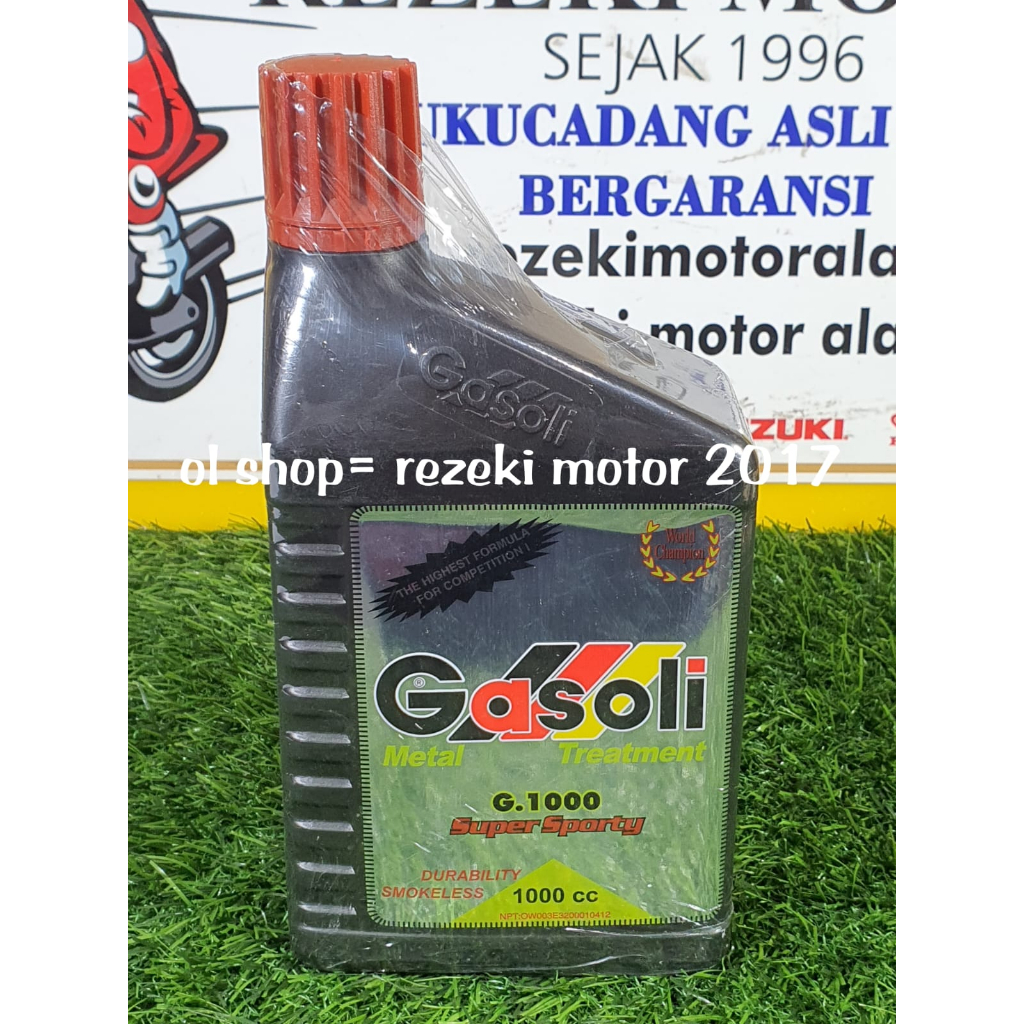 Jual Oli Samping 2T Gasoli BOTOL HITAM 1000CC Termurah 1 liter ASLI ...