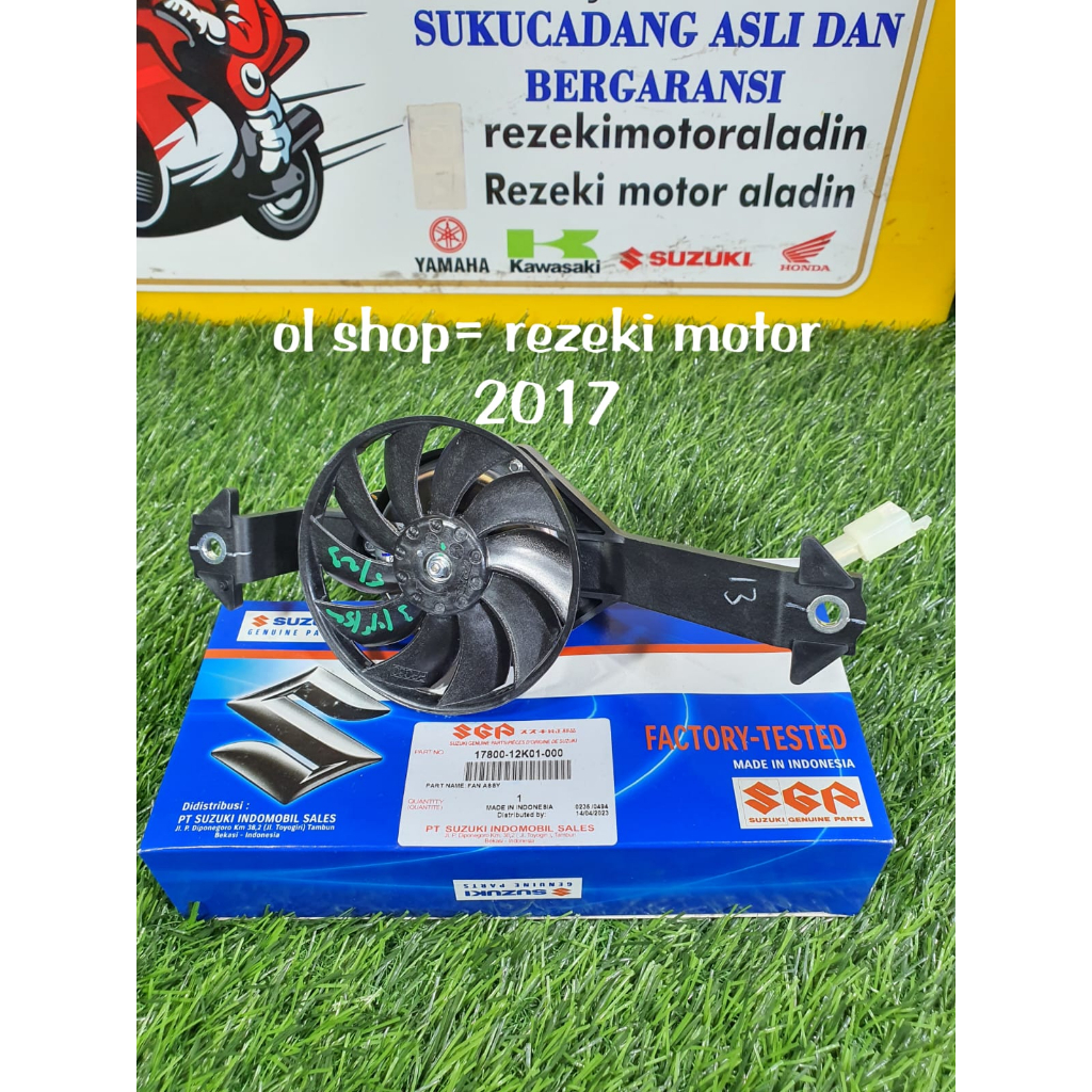 Jual DINAMO KIPAS RADIATOR BLOWER 17800-12K01 GSX 150 SATRIA FU FI INJEKSI ASLI ORI SUZUKI ...