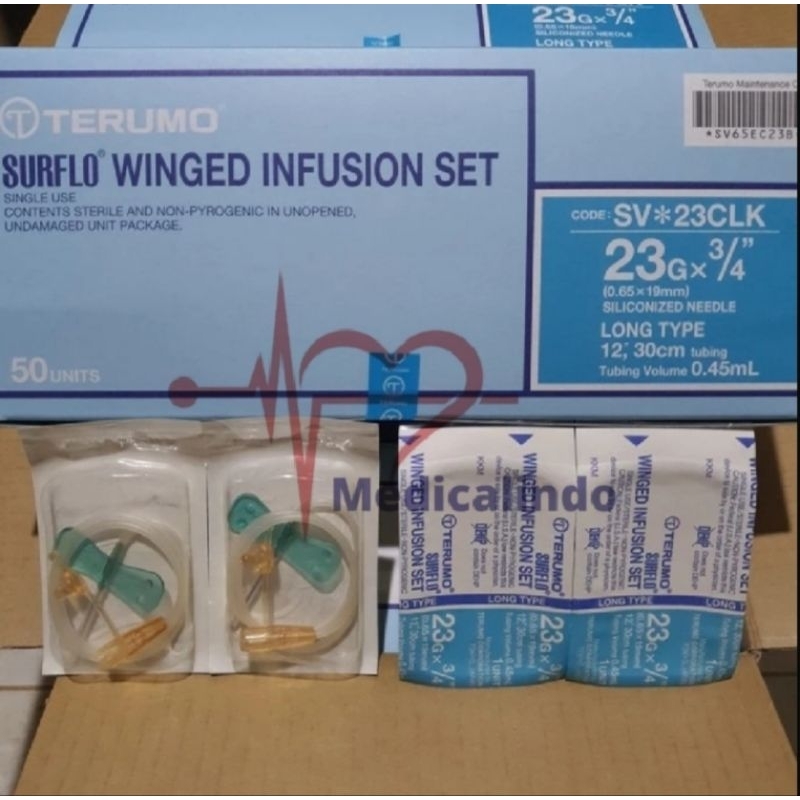 Jual Terumo Wing Needle 27G 25G 23G Terumo Wing Infusion Set | Shopee Indonesia