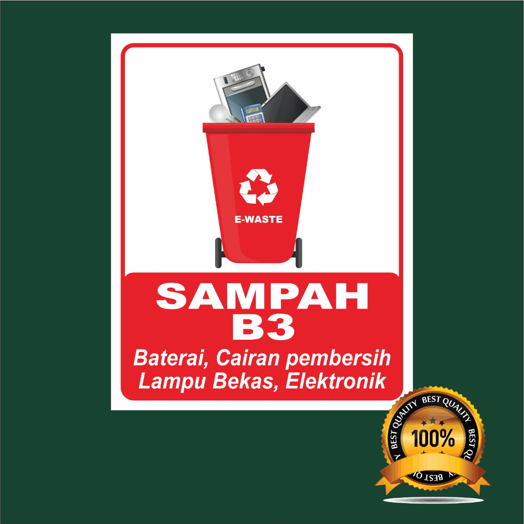 Jual STIKER SAMPAH ORGANIK - NON ORGANIK- SAMPAH B3 - SAMPAH RESIDU ...