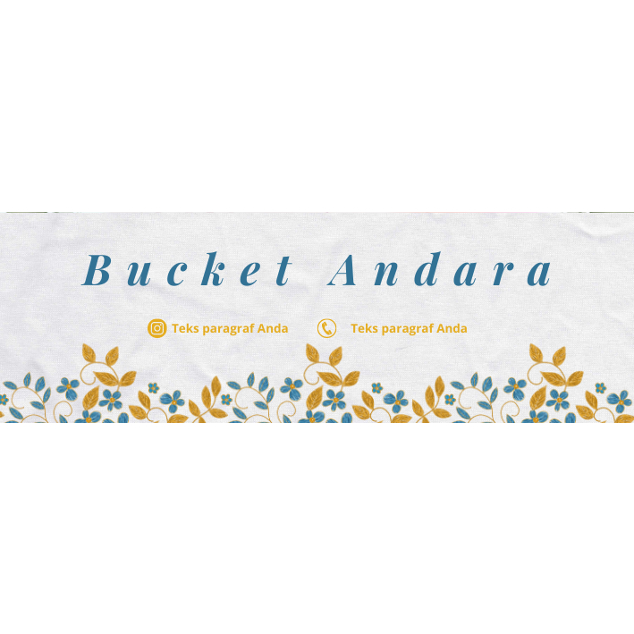 Jual STIKER BUKET / STIKER BOUQET / STIKER BUCKET CUSTOM NAMA BRAND ...