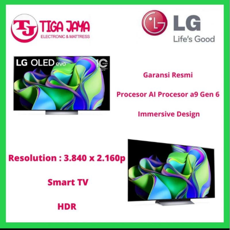 Jual LG 65C3 OLED TV 65 INCH 4K UHD SMART TV 65C3PSA | Shopee Indonesia