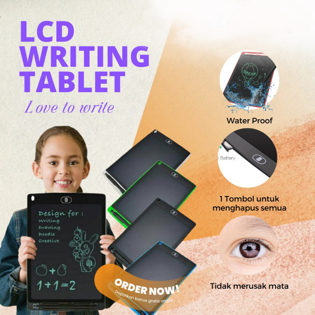 Jual Papan tulis Tab untuk Anak Kecil Dewasa Menggambar Belajar Menulis ...