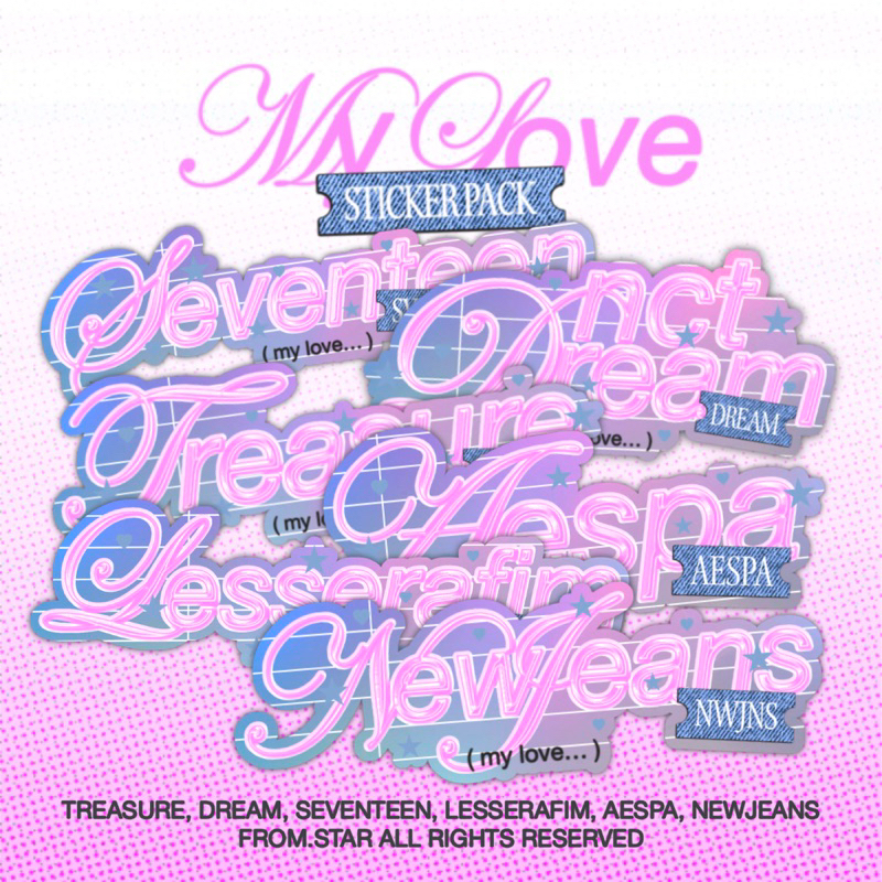 Jual [from.star] MY LOVE STICKER PACK | Treasure | NCT Dream ...