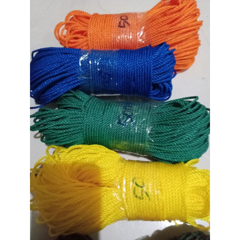 Jual Tali ukuran 3 /Mili pajang 50 mater kebutuhan iket pagar jemuran ...