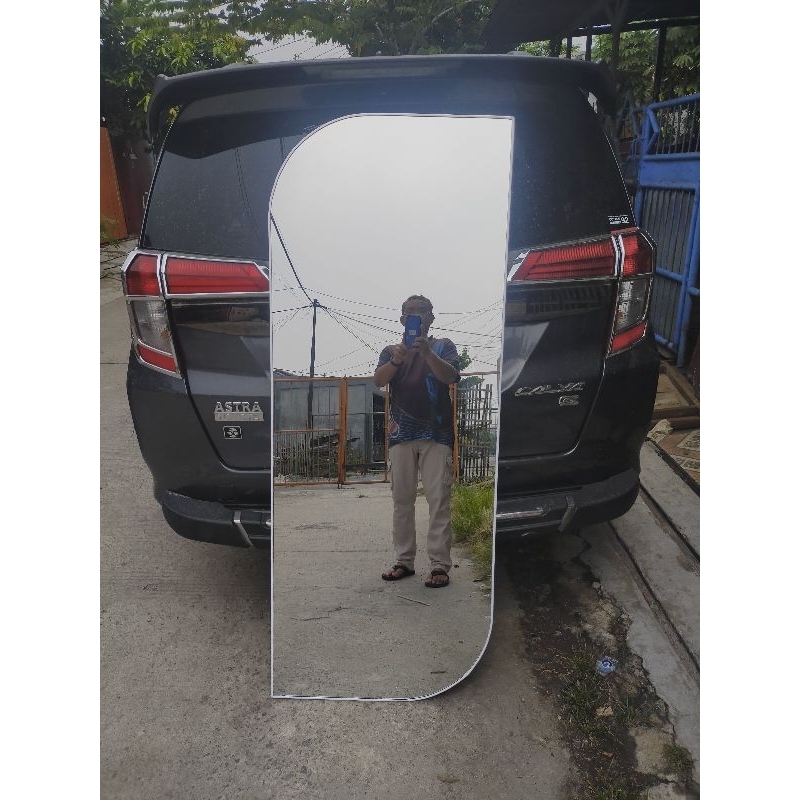 Jual Cermin Full body Besar List Hitam Minimalis Aestetick list hitam ...