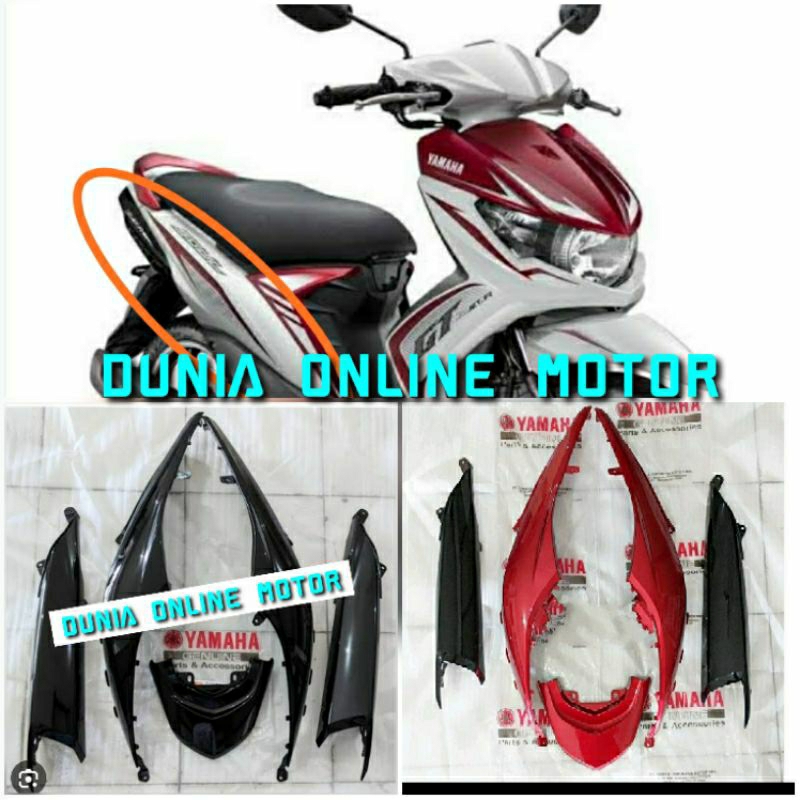 Jual PAKET SET COVER BODY BELAKANG KANAN KIRI DAN SAMBUNGAN SET MIO ...