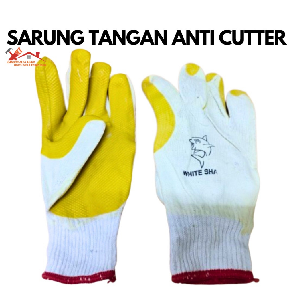 Jual BJ Sarung Tangan Keamanan Anti Setrum Telapak Karet Gores Cutter ...